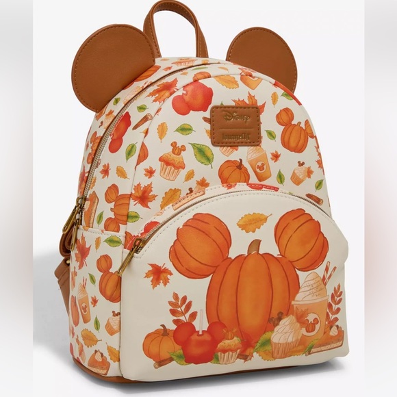 Loungefly | Bags | Loungefly Disney Mickey Mouse Pumpkin Fall ...